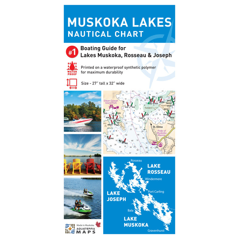 Muskoka Lakes Boating Chart – Aquaterra Designs